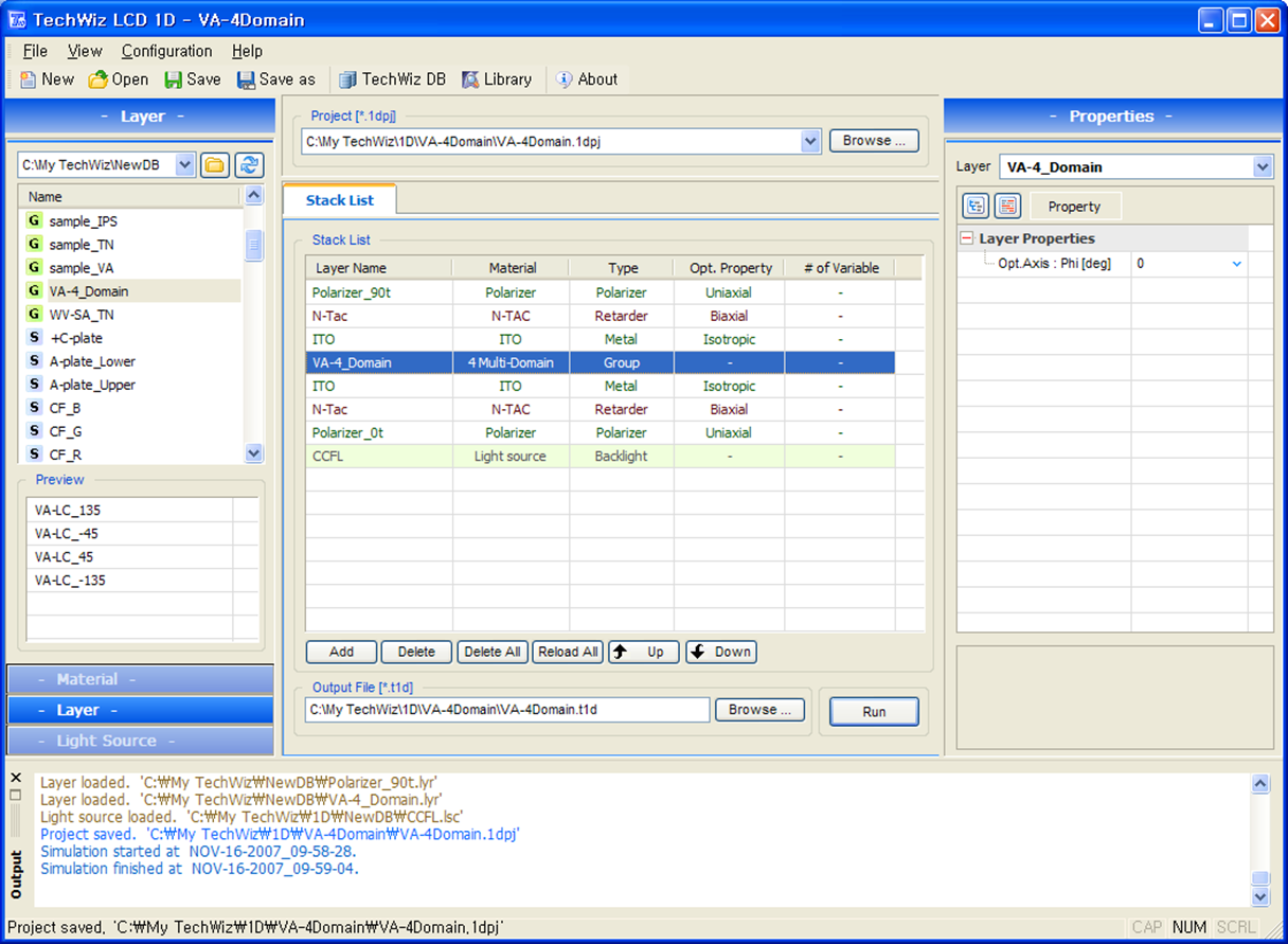 TechWiz LCD 1D Plus 液晶光學模擬軟體 - 羽澤光電